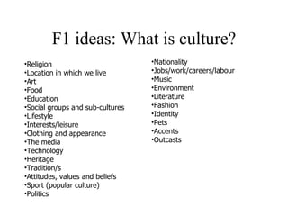 Julie's intro to culture | PPT
