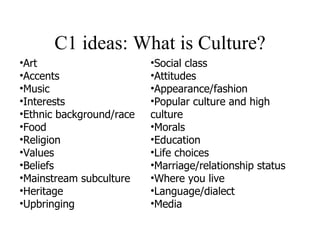 Julie's intro to culture | PPT