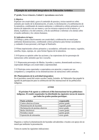 Julio Actividades Integradoras De I Ciclo | DOC