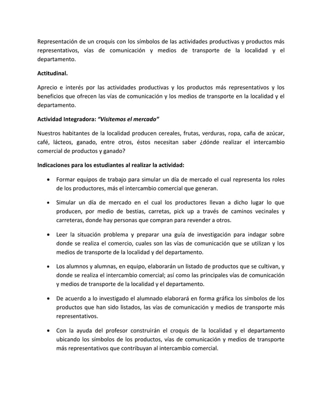 Julio Actividad Integradora. 3º Grado | DOC