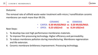 LOW-COST & LOW-RISK SOLUTIONS IN WATER TREATMENT, RECYCLING, AND REUSE ...