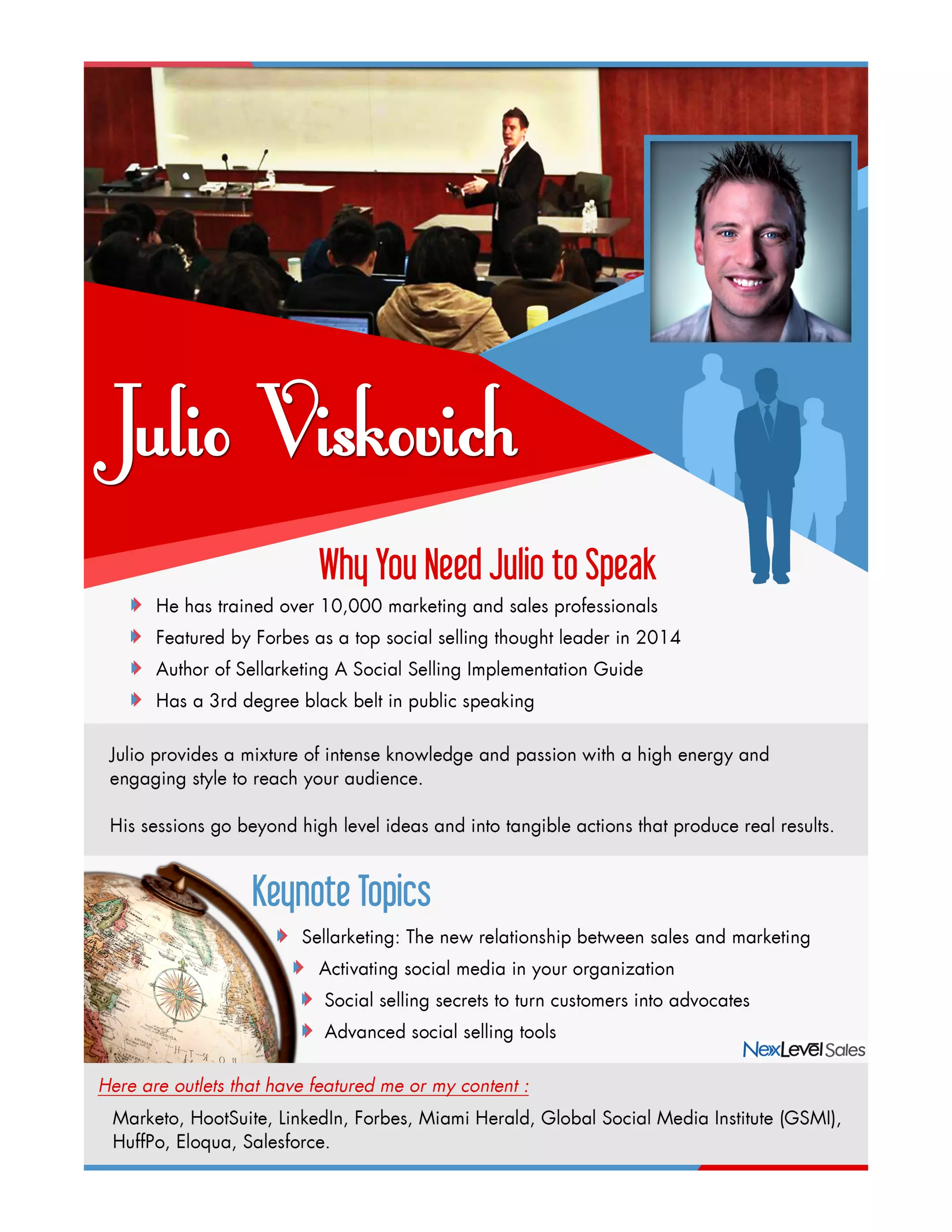 Julio Viskovich Speaker One-Pager | PDF