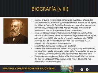 Nautilus y otras visiones de Julio Verne | PPTX