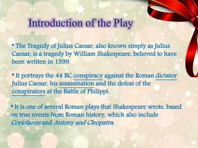 Julius Caesar- class 10 cbse by Sazad | PPTX