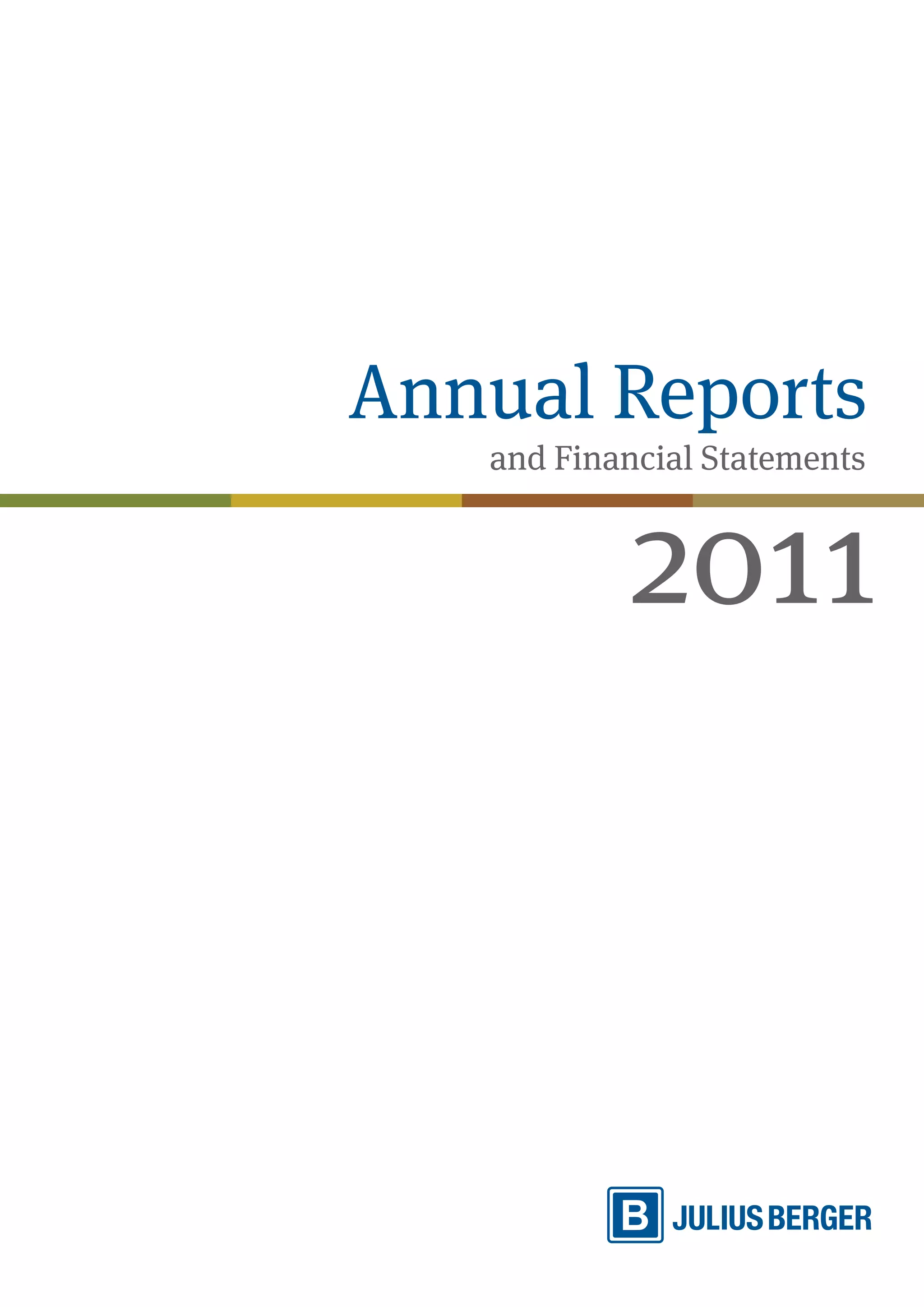 Julius Berger annual report 2011 | PDF
