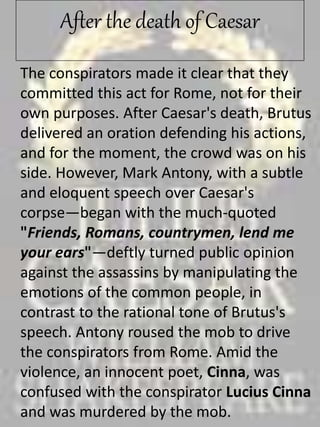Julius caesar | PPTX