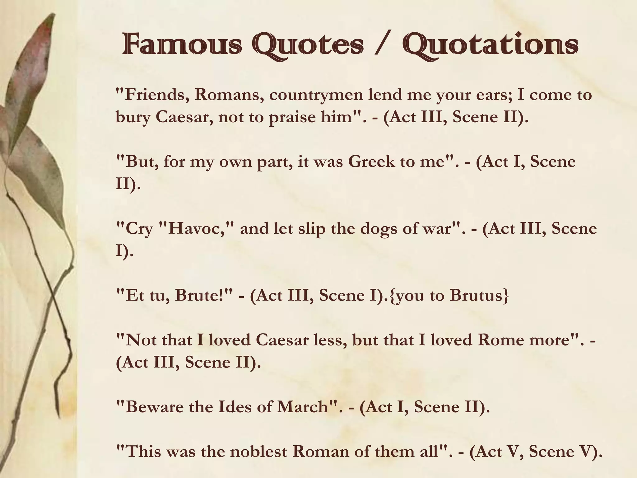 Julius Caesar | PPTX