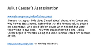 Julius Caesar - the Ides of March | PPTX
