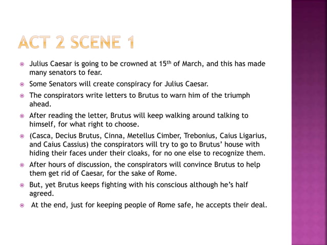 Julius caesar Act 2 | PPTX