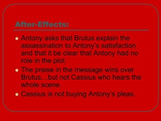 Julius caesar act 3 ppt | PPT