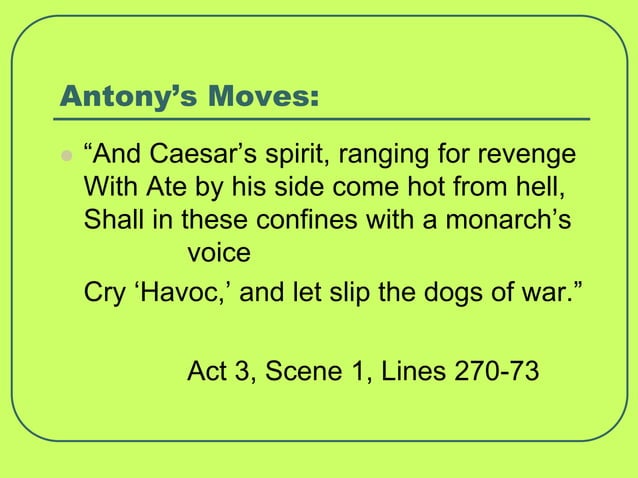 Julius caesar act 3 ppt | PPT | Death, Injury, or Military Conflict | Sensitive Topics