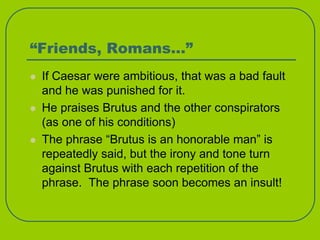 Julius caesar act 3 ppt | PPT