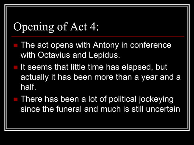 Julius caesar act 4 powerpoint | PPT