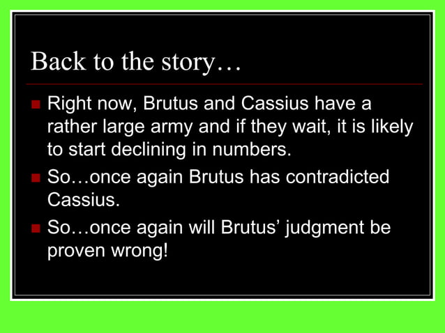 Julius caesar act 4 powerpoint | PPT