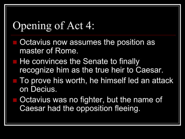 Julius caesar act 4 powerpoint | PPT