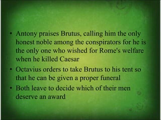 Julius caesar act 5 powerpoint | PPT