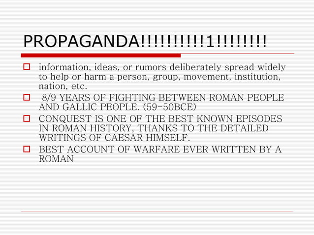 Julius caesar and the gallic commentaries | PPT