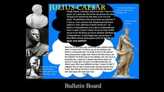 Julius Caesar Bulletin and Hands-On Lesson | PPTX