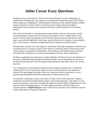 Julius Caesar Essay Questions.pdf