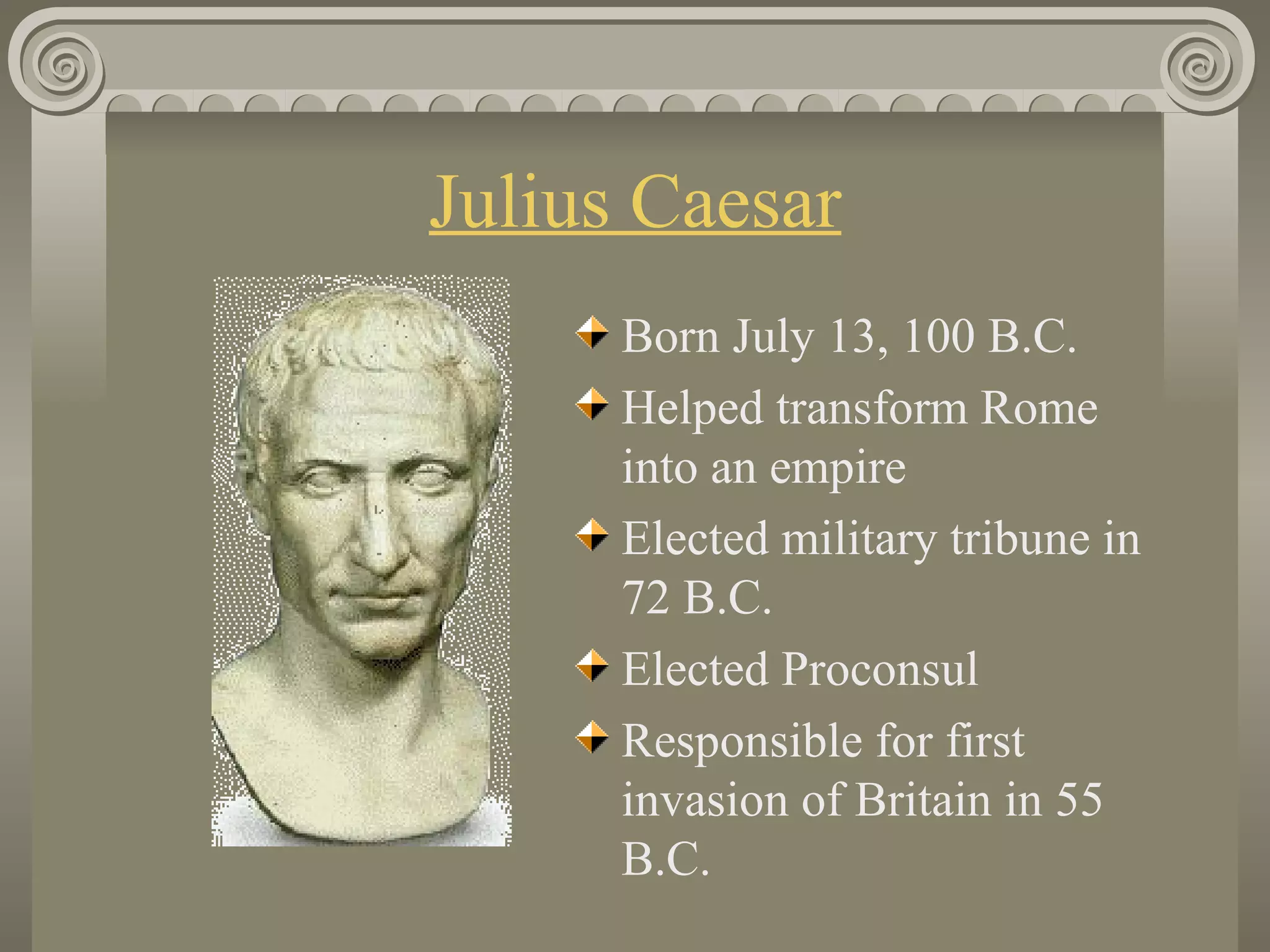 The Life of Julius Caesar | PPT