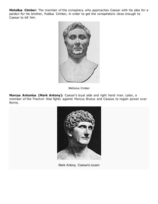 Julius caesar info report | PDF