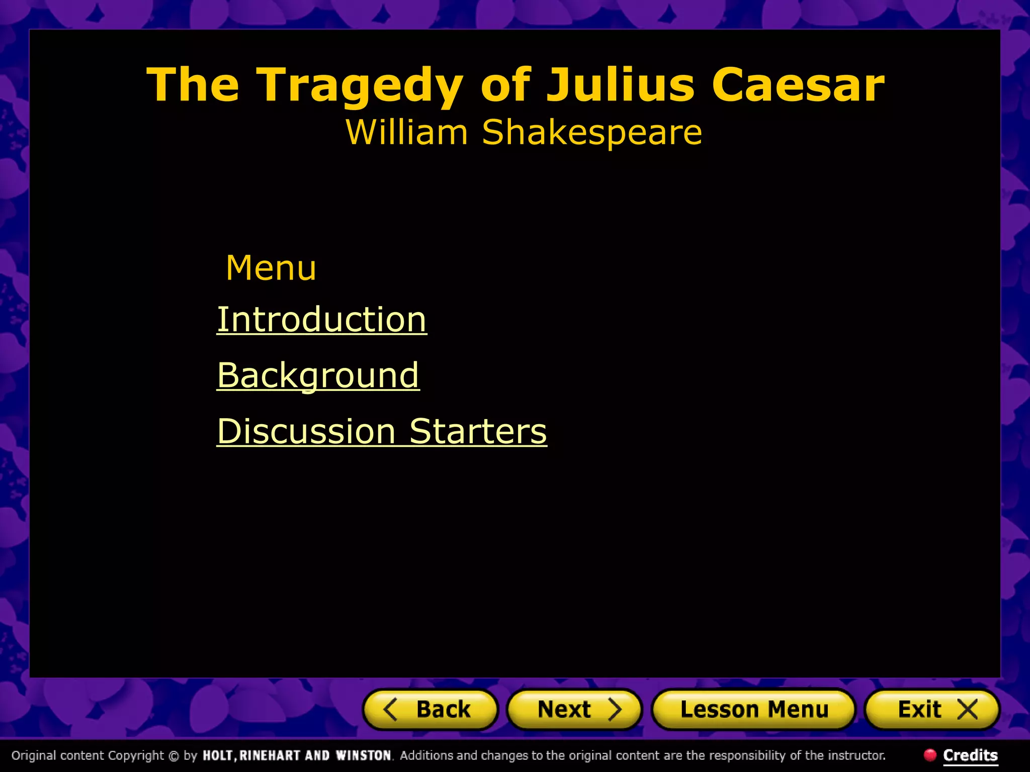 Juliuscaesar intro | PPT