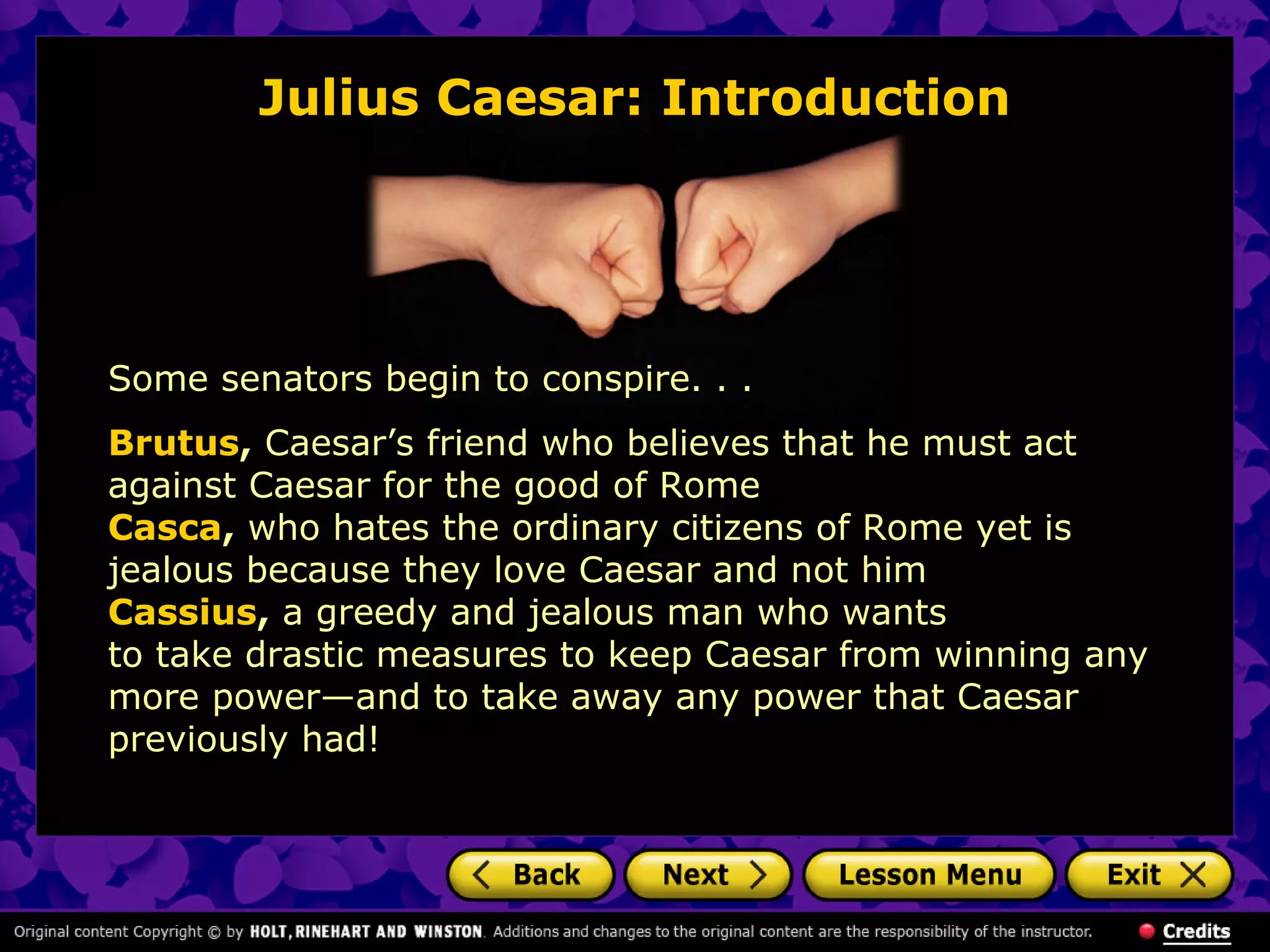 Juliuscaesar intro | PPT | Free Download