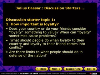 Juliuscaesar intro | PPT