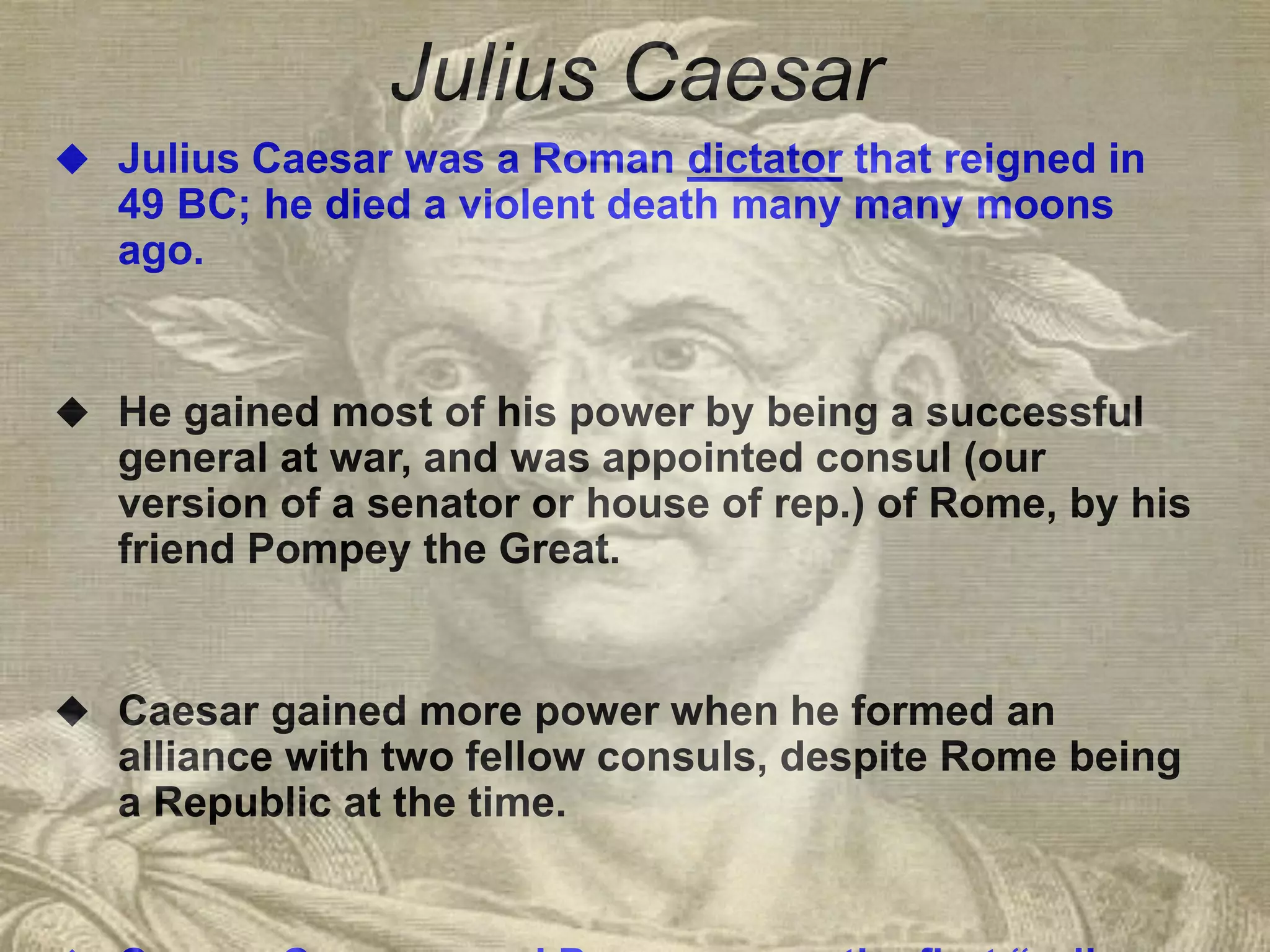 Julius caesar introduction part two | PPT