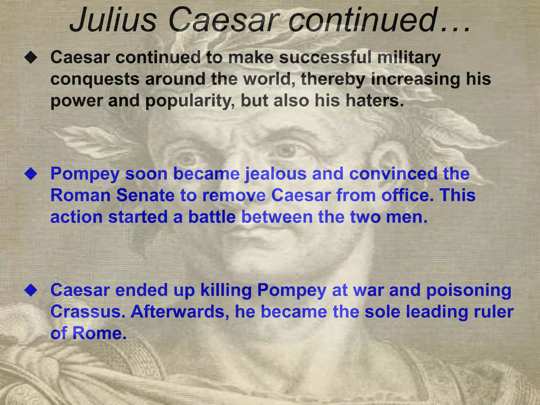 Julius caesar introduction part two | PPTX