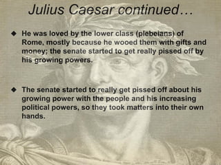 Julius caesar introduction | PPTX