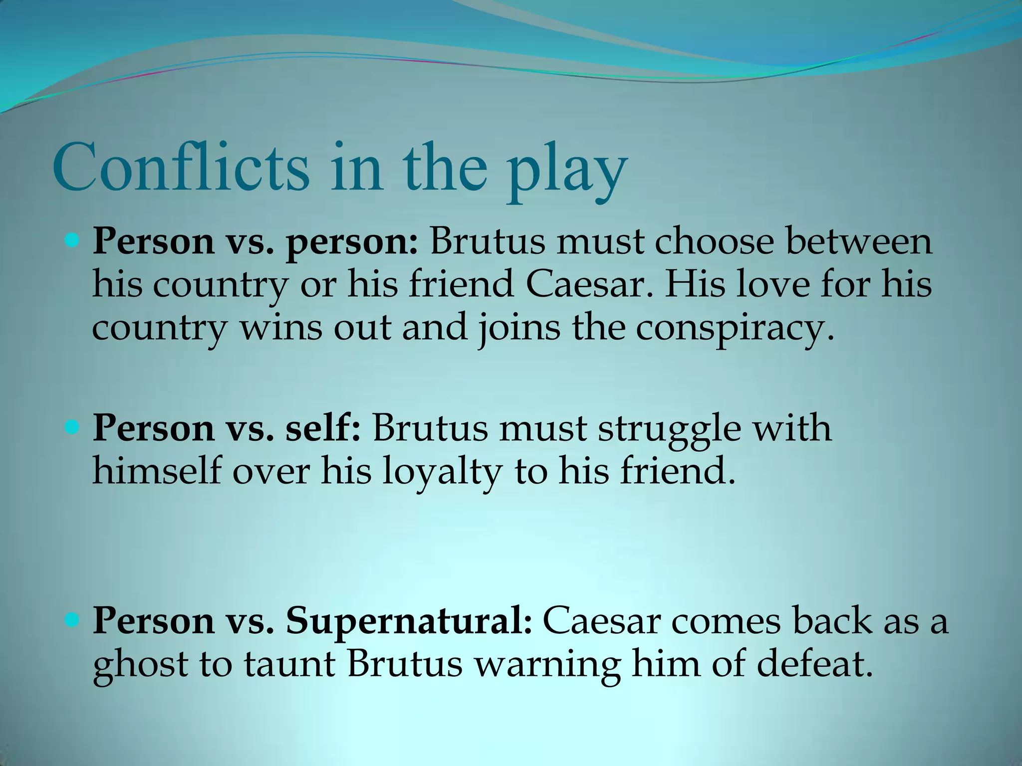 Shakespearean Character Study- Julius Caesar | PPTX