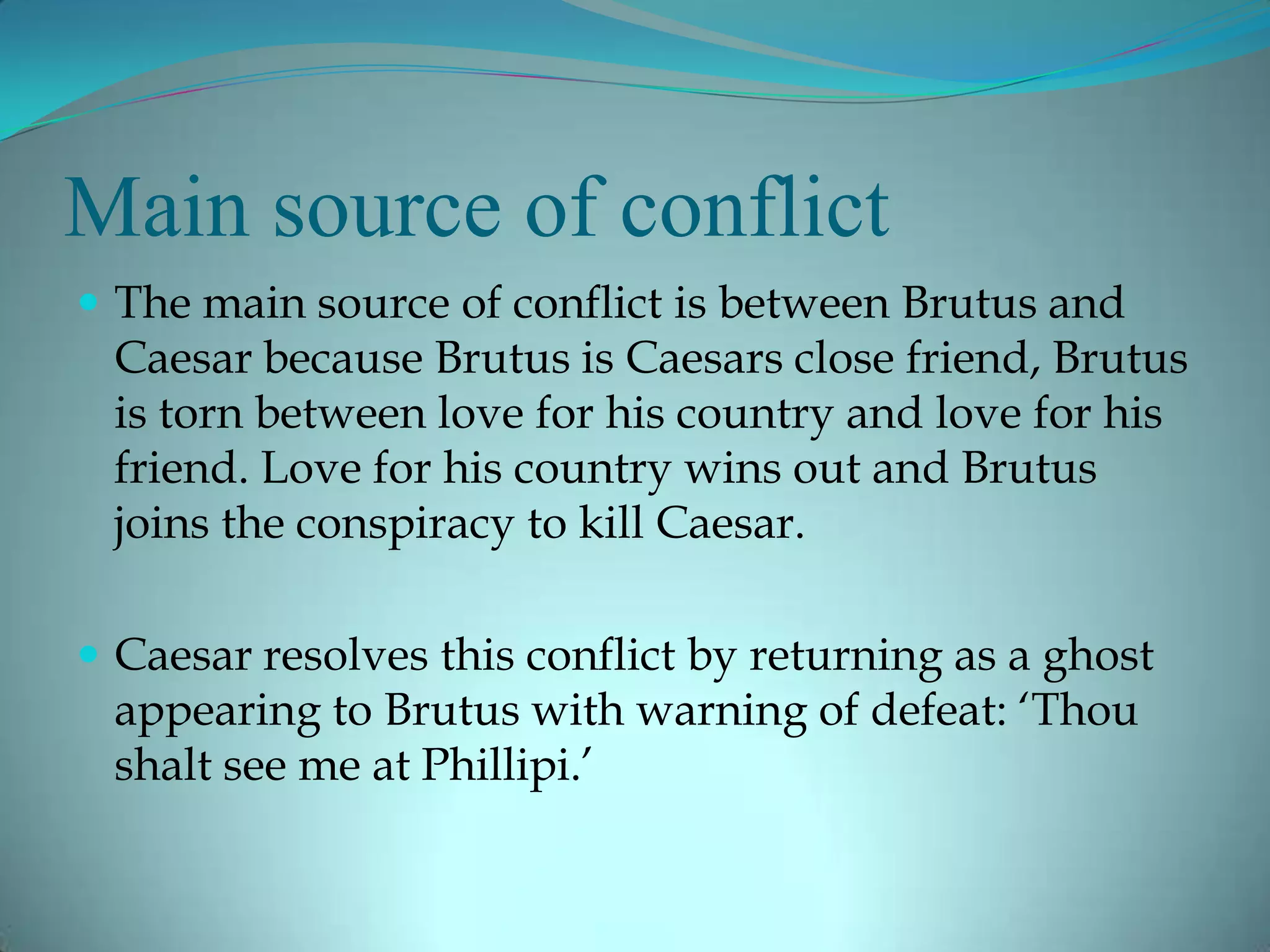 Shakespearean Character Study- Julius Caesar | PPTX