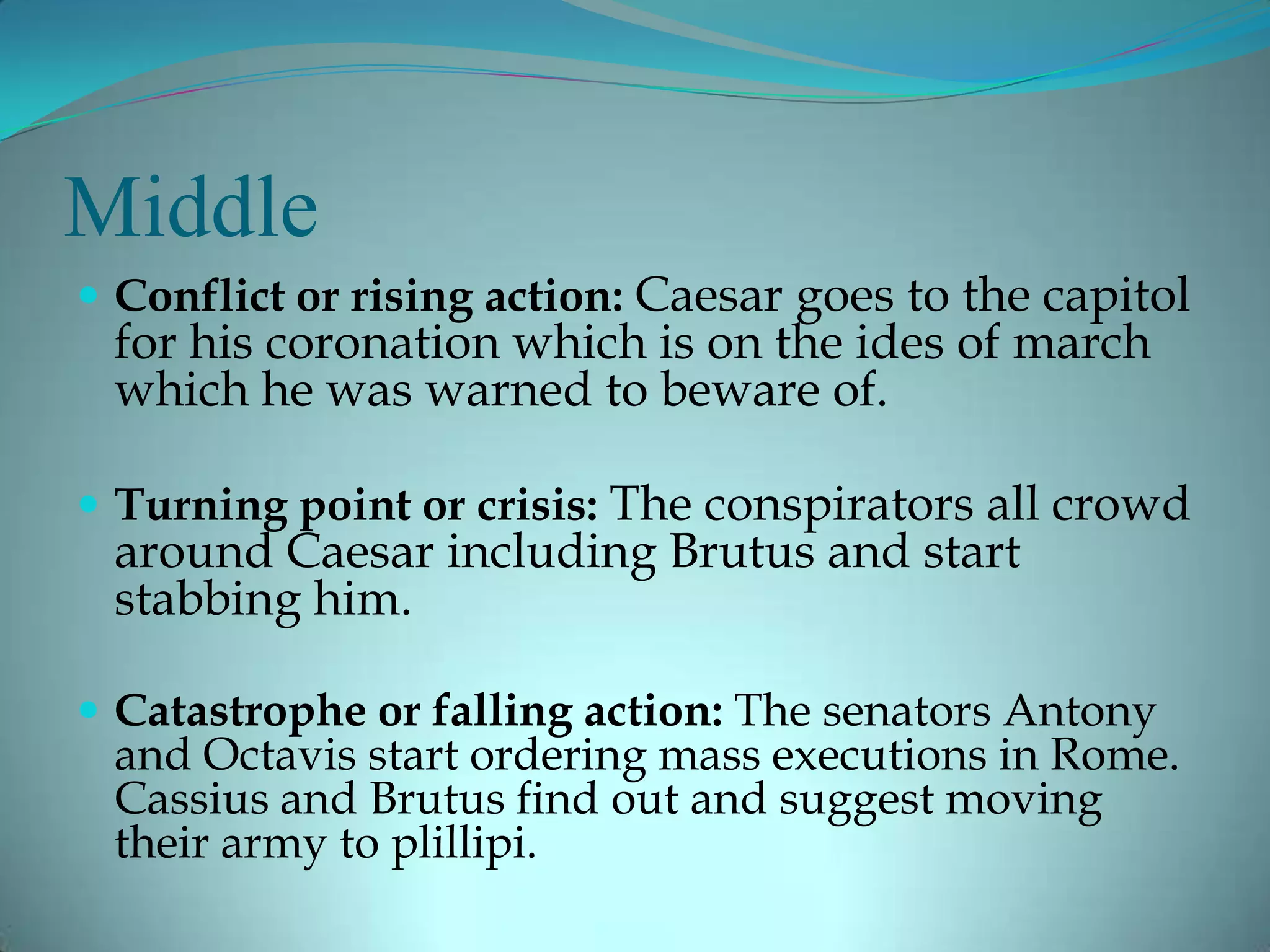 Shakespearean Character Study- Julius Caesar | PPTX