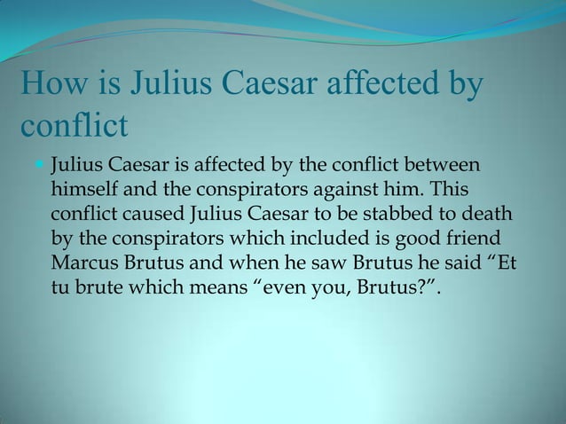 Shakespearean Character Study- Julius Caesar | PPTX
