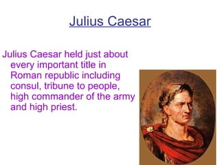 roman people/ leaders | PPT