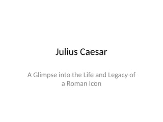 Julius_Caesar_Presentation.pptx for class 10 only | PPTX