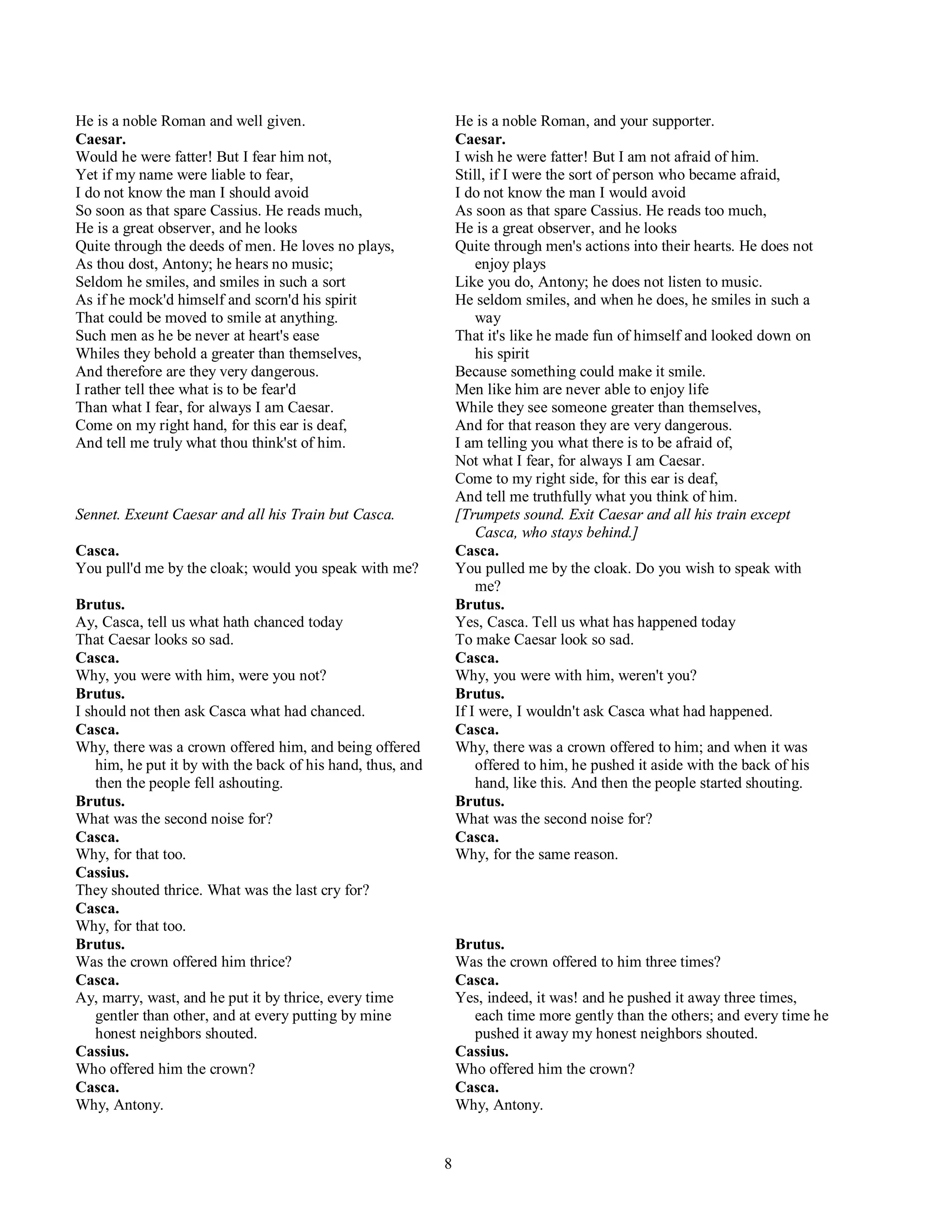 Julius caesar Drama Script | PDF