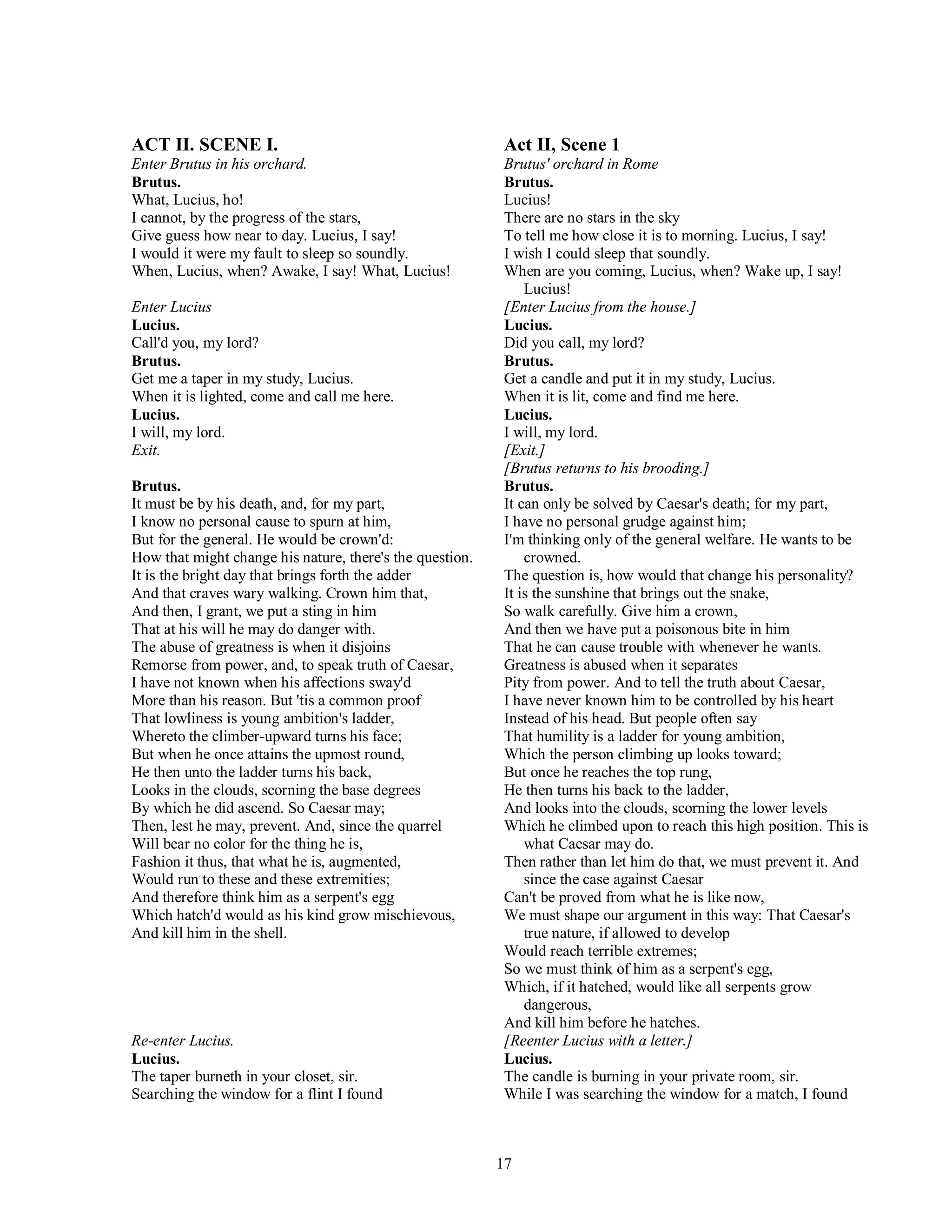 Julius caesar Drama Script | PDF