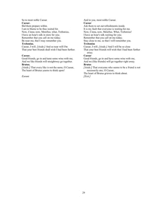 Julius caesar Drama Script | PDF