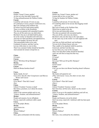 Julius caesar Drama Script | PDF