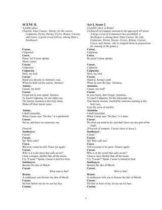 Julius caesar Drama Script | PDF
