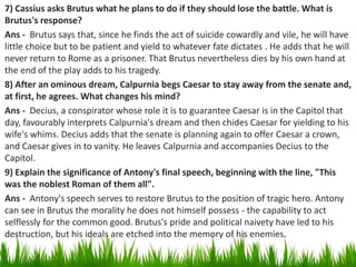 Julius caesar story English literature | PPTX