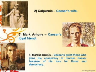 Julius caesar story English literature | PPTX