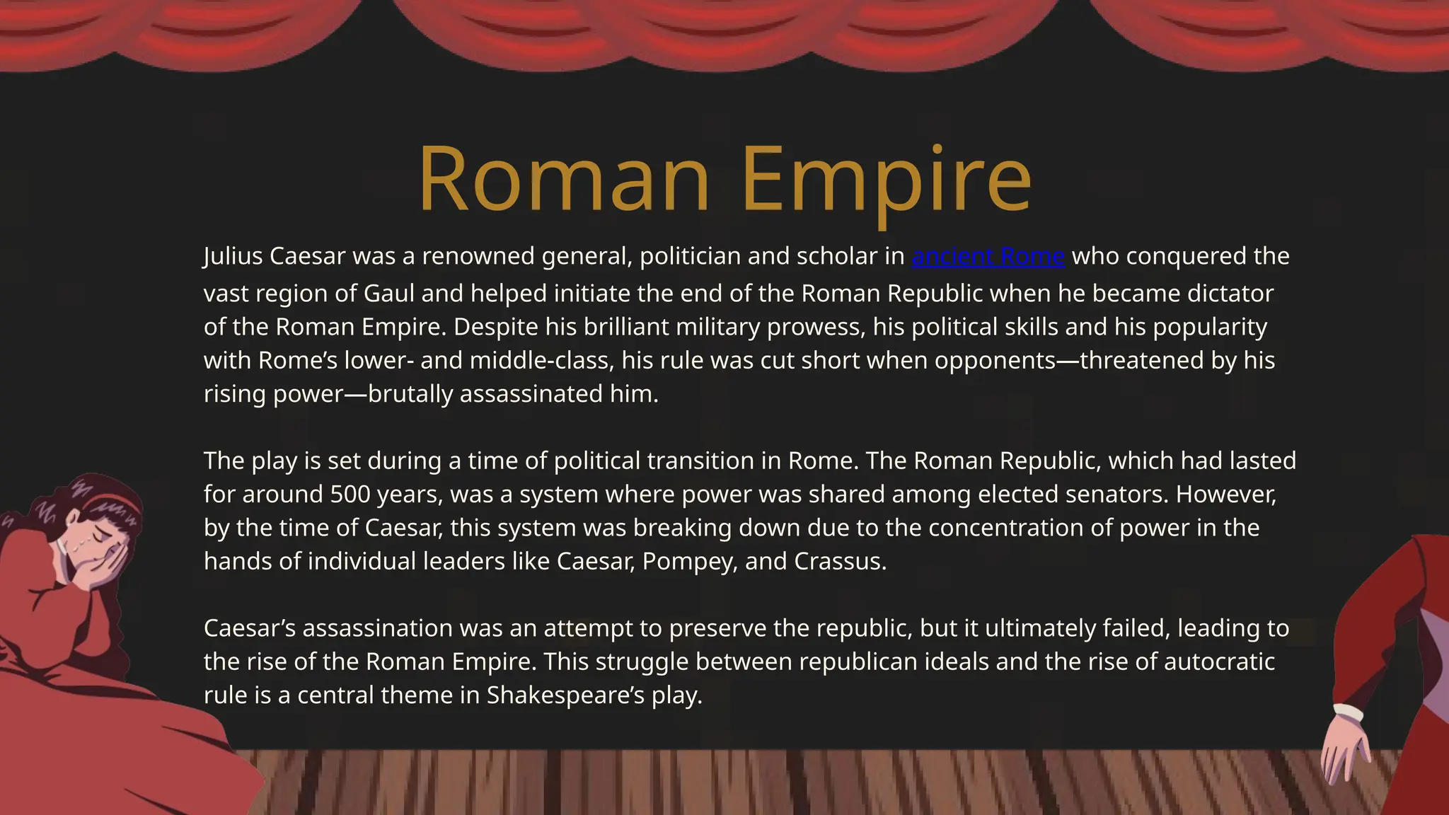 Julius Ceasar play explanation and introduction | PPTX