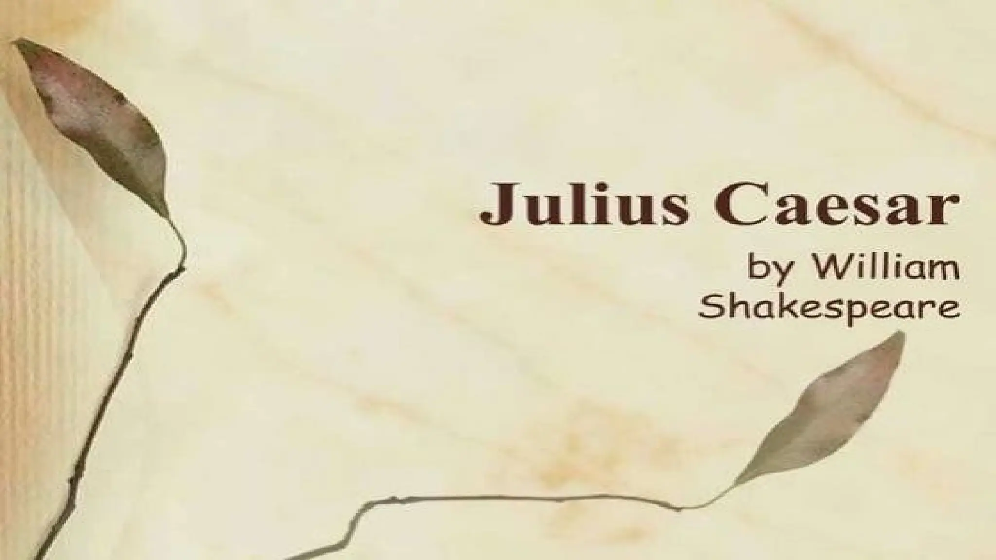 Julius ceaser written by William Shakespeare | PPTX