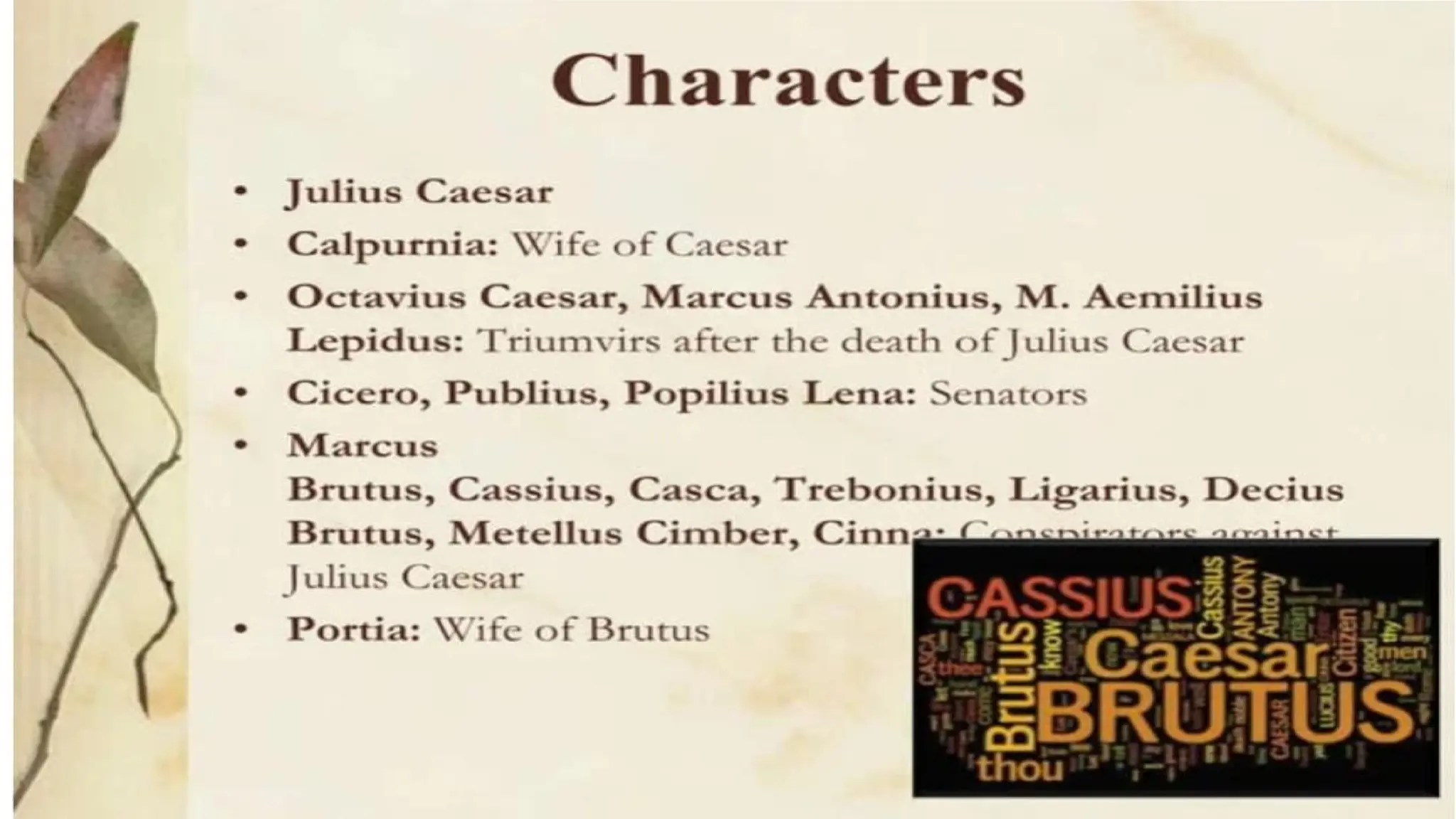 Julius ceaser written by William Shakespeare | PPTX