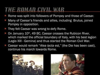 Julius Caesar: Biography, Legacy, and Impact on Ancient Rome | PPTX ...