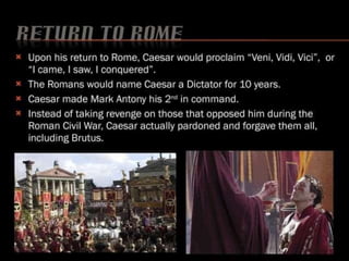 Julius Caesar: Biography, Legacy, and Impact on Ancient Rome | PPT