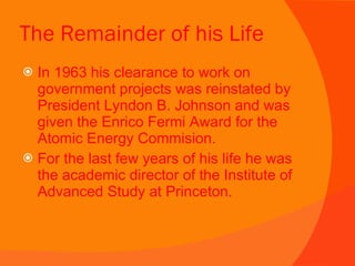 Julius Oppenheimer | PPT